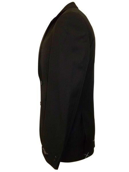 Black Single-Breasted 2 Button Blazer Jacket – Oasislync